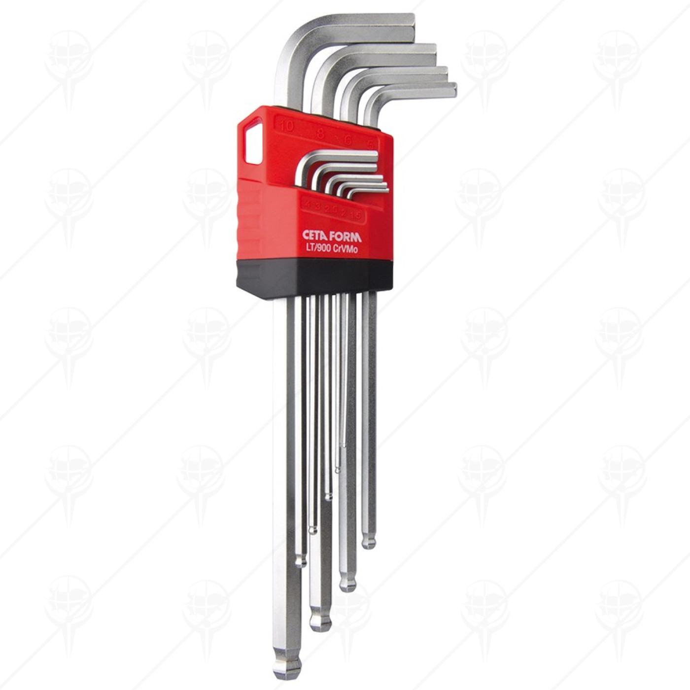 9 PIECE BALLPOINT HEXAGONAL KEY SET LONG ARM