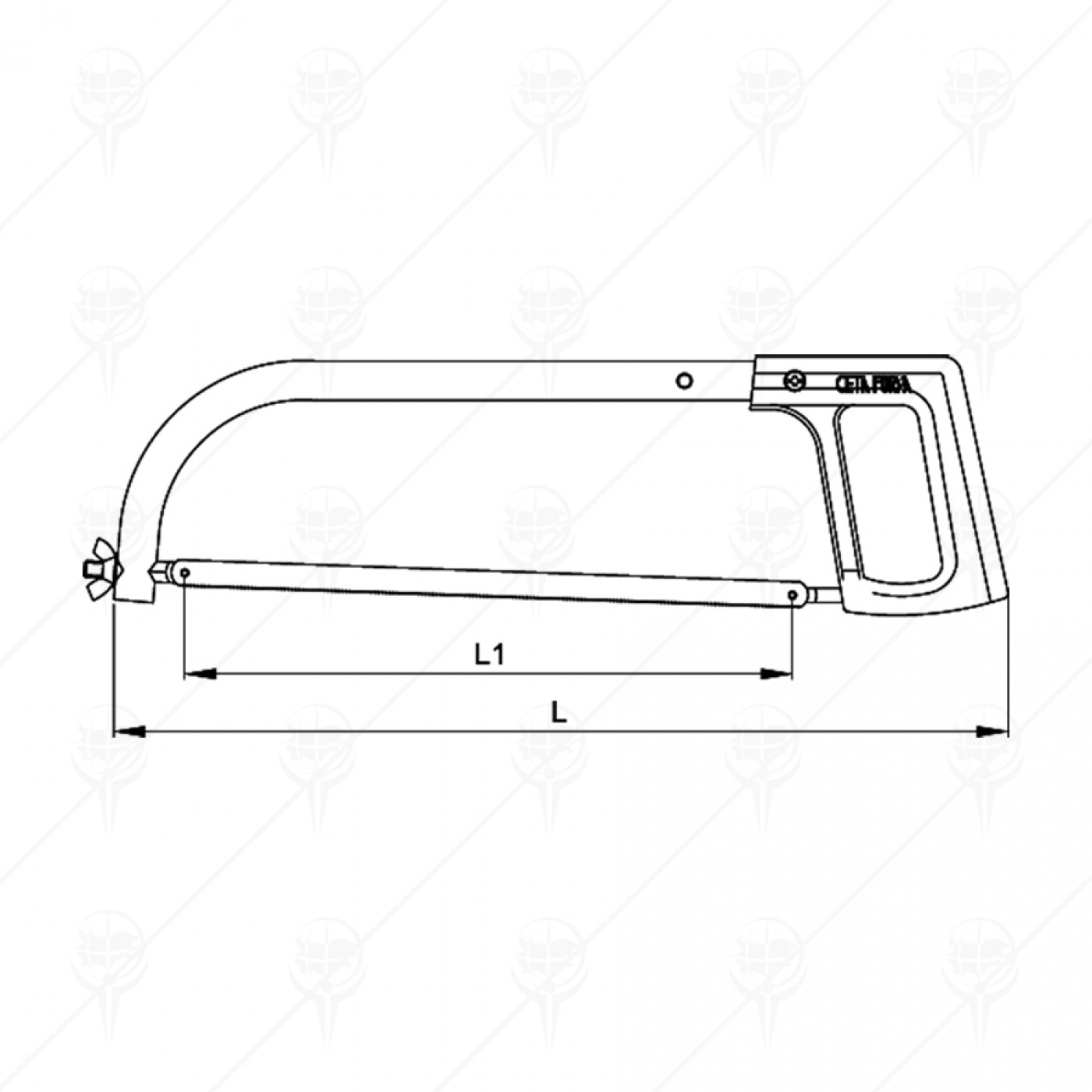 STANDARD HACKSAW FRAME 300MM CF - Valerii.com