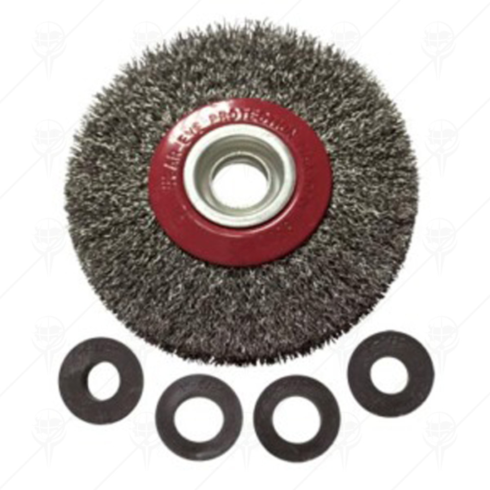 WIRE BRUSH BENCH GRINDER BRASS VERTO