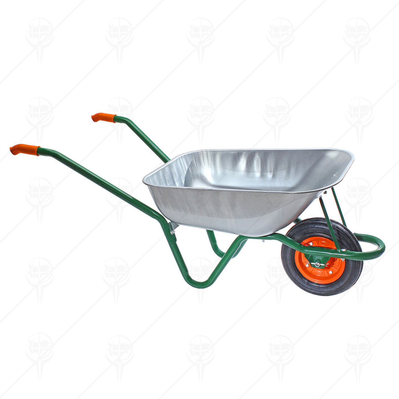 GALVANIZED WHEELBARROW 90L INFLATE WHEEL YKS G8