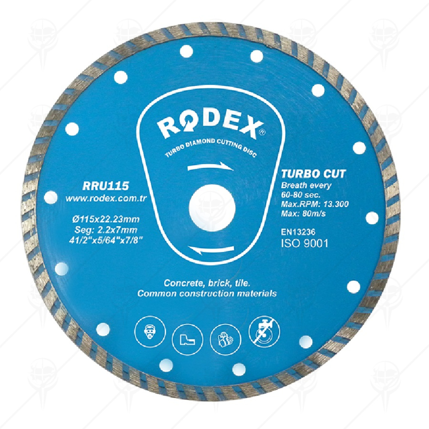 DIAMOND CUTTING DISC TURBO SINTER SEGMENT RODEX