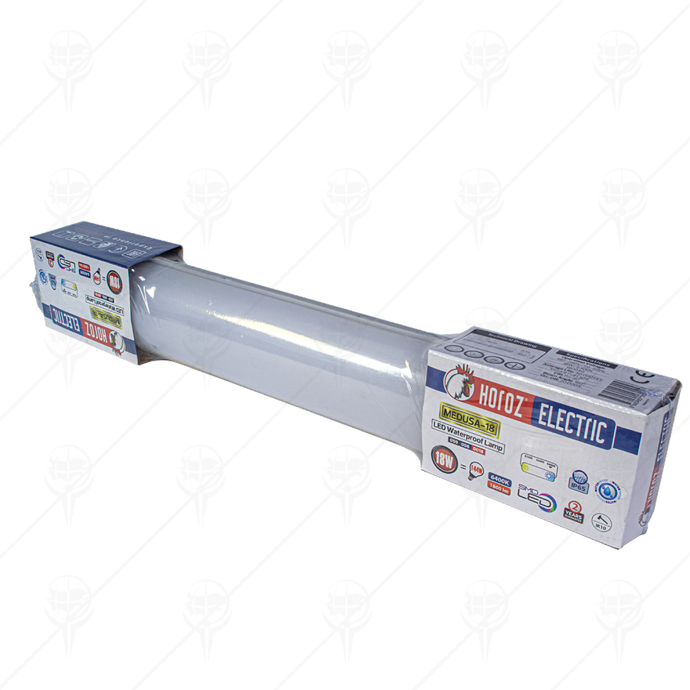 LED WATERPROOF LAMP IP65 18W 1800lum 6400k